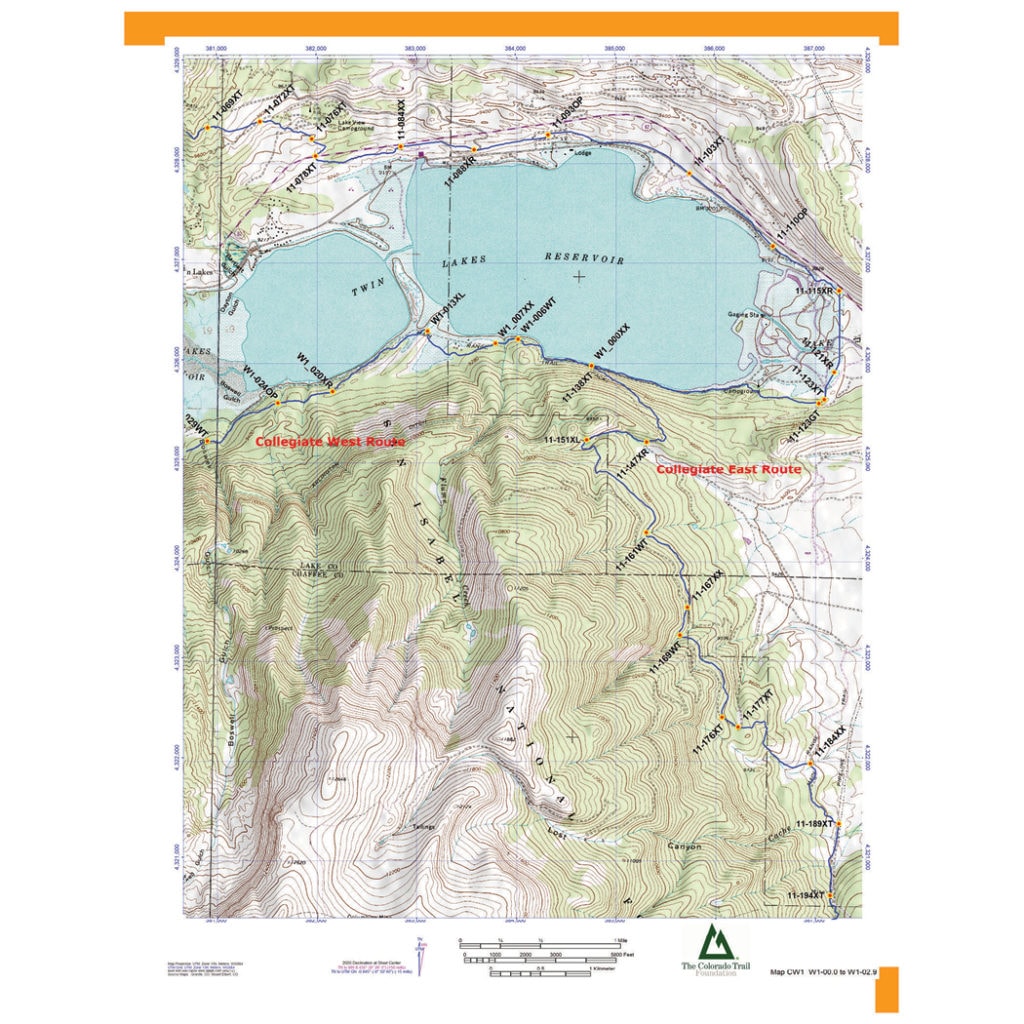 Collegiate Loop Map Book - Colorado Trail Foundation