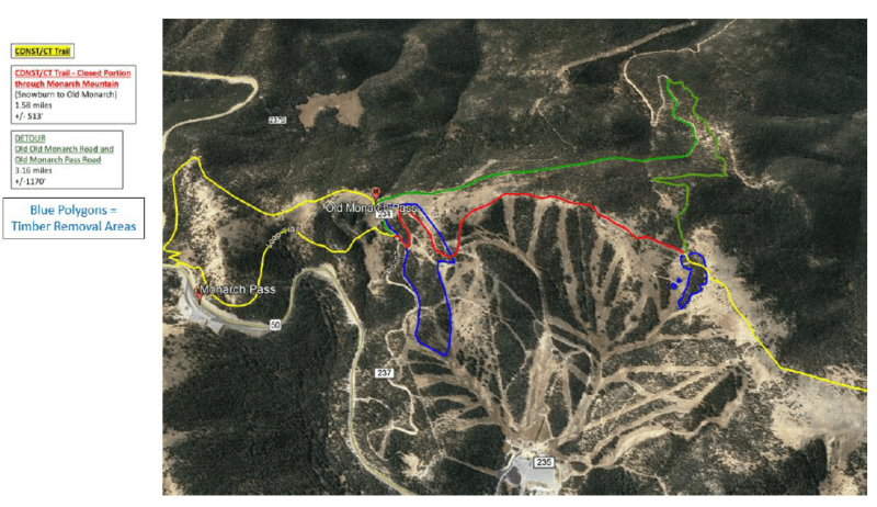 July 1 - July 14 2021 Monarch Ski Area Detour - Colorado Trail Foundation