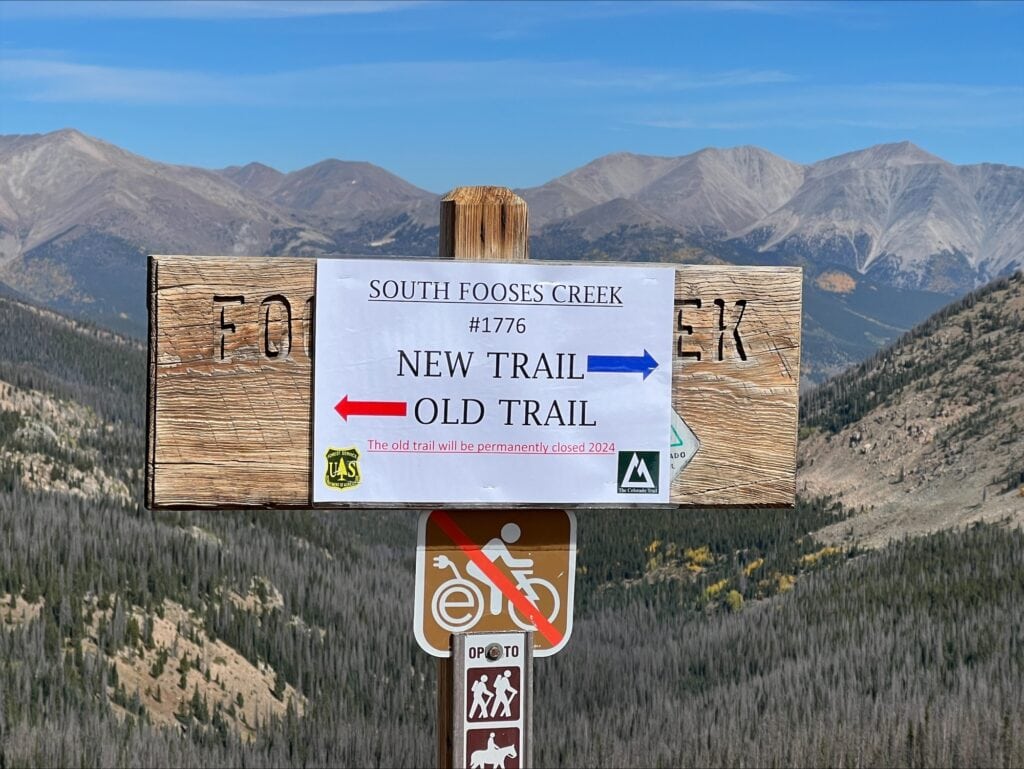 Fooses Creek/Monarch Crest Realignment Open! - Colorado Trail Foundation